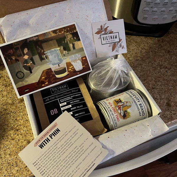 Handmade Ceramic Vietnamese Coffee Filter (phin) + Espresso Cup | Brown ...