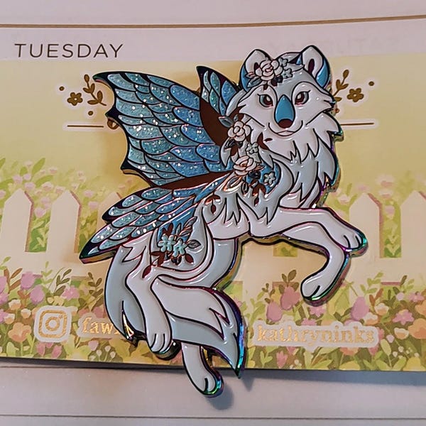 Woodland Sleeping Fawn Flowers Enamel Pin | Cottagecore - Etsy