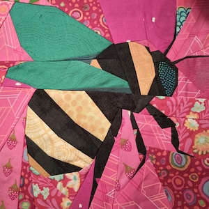 PDF 28”x36” Classic Muscle Car FPP Art Quilt Pattern for Row by Row ...