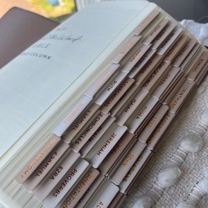 Bible Tabs Black Copper Matte-coated Sticker Tabs Bible - Etsy