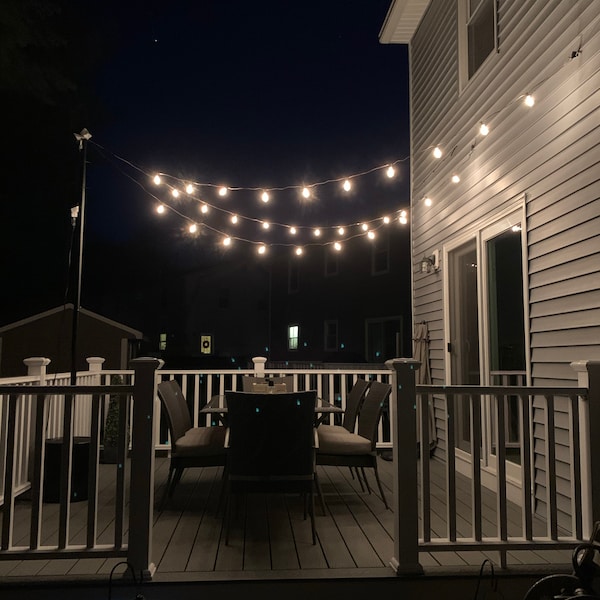 IYN Stands - String Light Pole Stand With Brackets - Hang String Lights ...