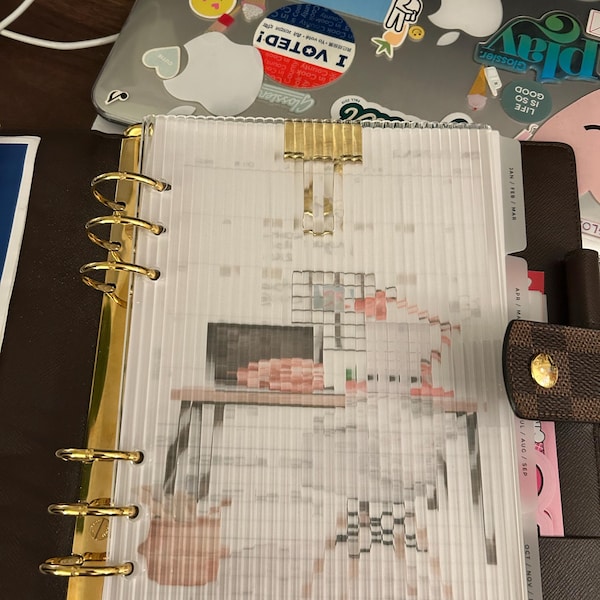 Luxury Acrylic Fluted Planner Dashboard A5 | Transparent Fluted Acrylic ...