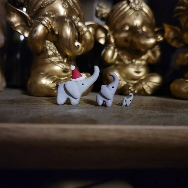 Micro Mini Elephant, Miniature Elephant Figurine, Tiniest Elephant - Etsy