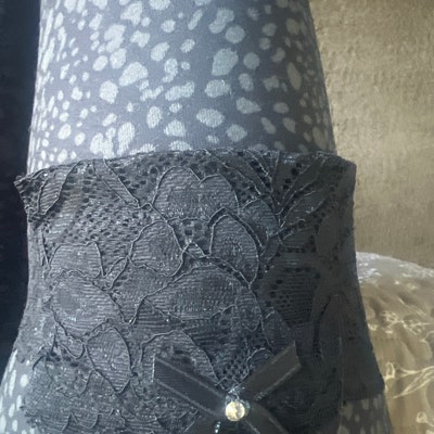 Round Flask Garter, Garter Flask, Ivory Lace Garter, Round Flask Garter ...