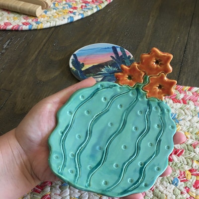 Mosaic Tile Kit, Desert Landscape Mosaic, Southwest Desert, Handmade ...