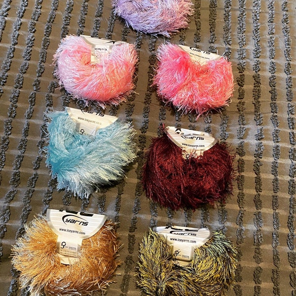 Eyelash Yarn / Ice Yarns Fun Fur 50 Gram /faux Fur Yarn /soft Fur Yarn ...