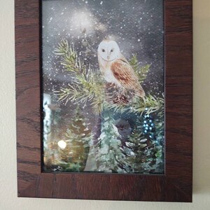 Giclee Fine Art Print From My Painting Moon Witch Cat Red Cloak Goddess ...