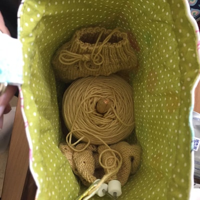 Small Knitting Project Bag - Etsy