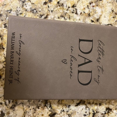 Loss of Father Grief Journal Letters to Dad in Heaven Dad Memorial Gift ...