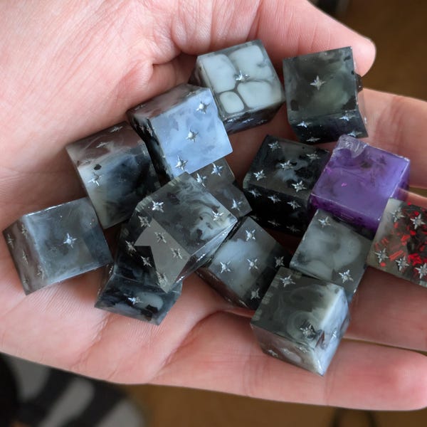 Patchwork Circus - Dnd Single D20 - Sharp Edge Polyhedral Handmade ...