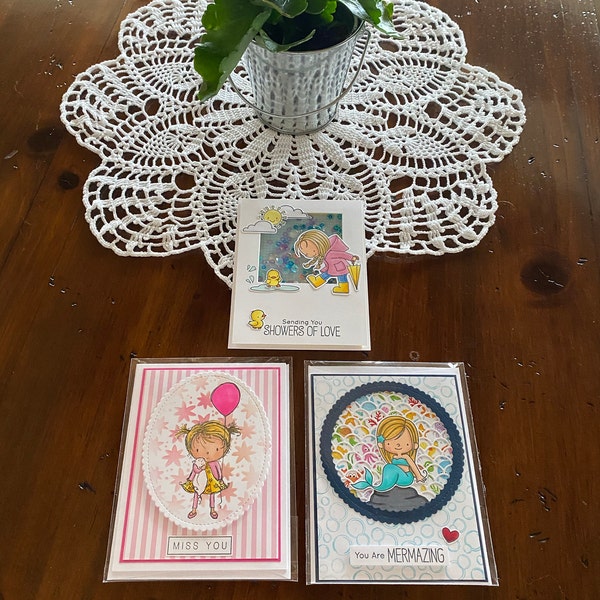 Handmade Hula Girl Greeting Card - Polynesian Card - Hello Sunshine ...