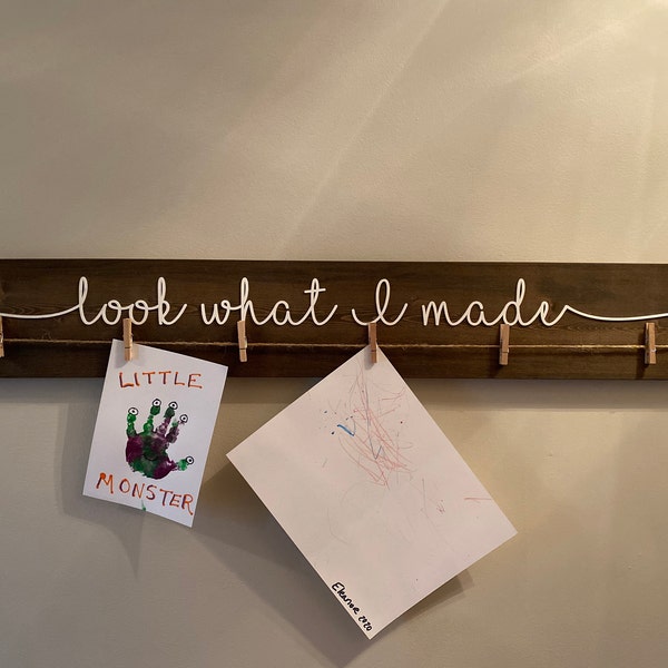 3D Kids Craft Look What I Made Sign | 36" Children's Art Sign | Kids ...