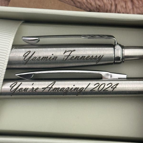 Engraved Luxury Parker Pen Set, Custom Fancy Pen, Luxury Pens for ...
