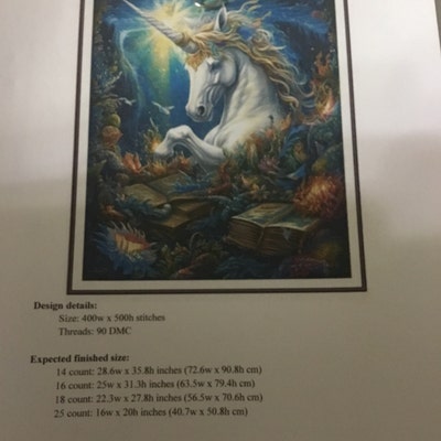 Largest Full Coverage Counted Cross Stitch Pattern PDF. Modern Fun ...