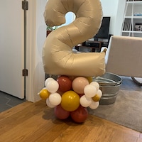 Groovy Balloon Column, Daisy Balloon, Two Groovy, Retro Balloons, Retro ...