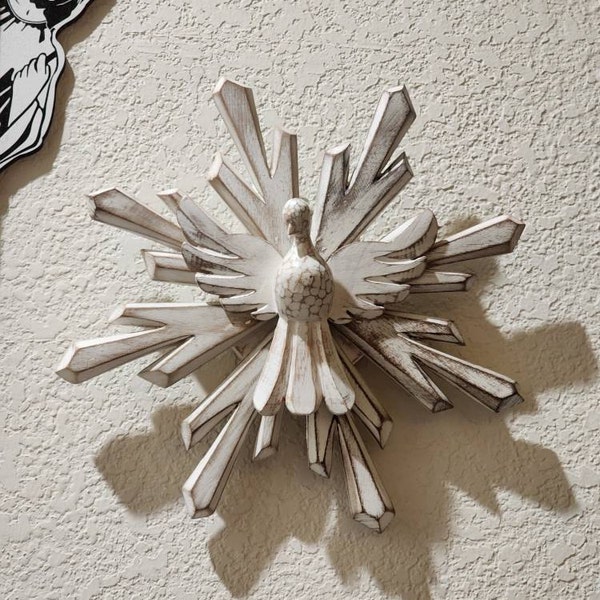 Holy Spirit of God Art Wall Trinity Dove Statue Wood Art Handmade Gift ...