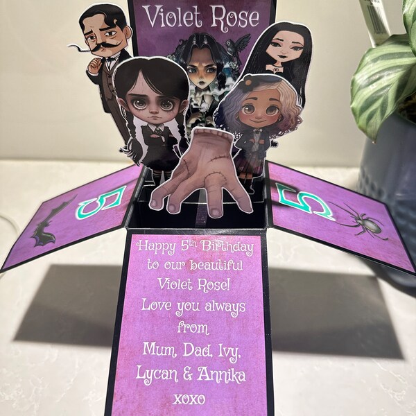 Wednesday Addams Card-in-a-box - Etsy