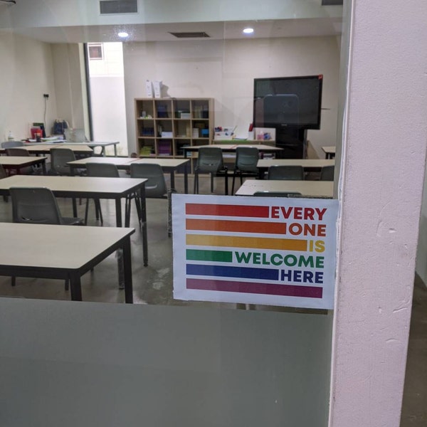 Diverse Inclusive Accepting Welcoming Safe Space for Everyone Classroom ...