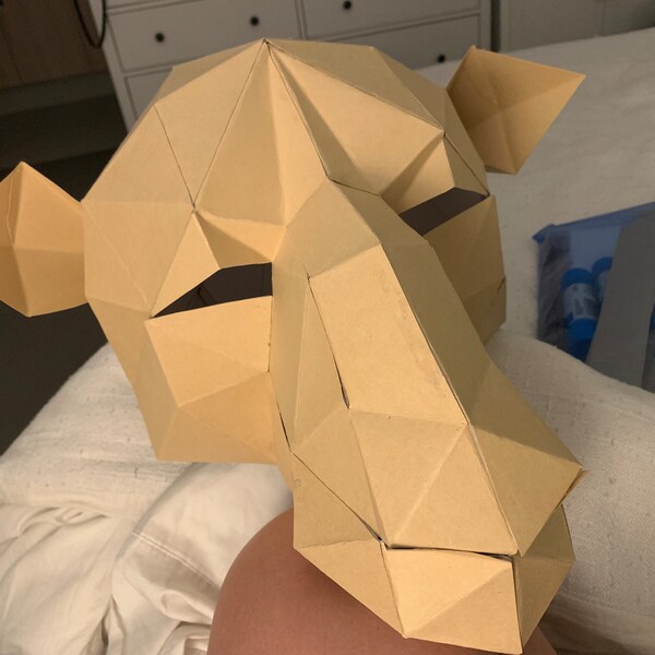 DIY Camel Mask, Paper Craft Template, Halloween Mask, Printable Animal ...
