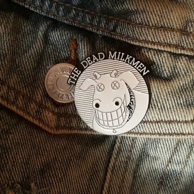 THE DEAD MILKMEN Cow Logo Enamel Pin - Etsy