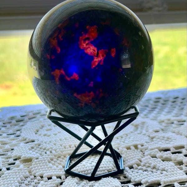 Sodalitic Syenite UV Reactive Sphere, 75mm Sphere, 69mm Sphere ...