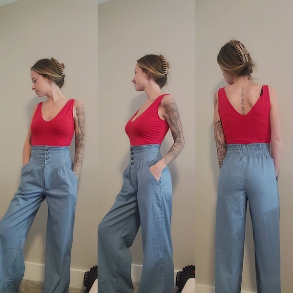 Sewing Pattern - the Fredi Flares - Flared Leggings Pants Sewing ...