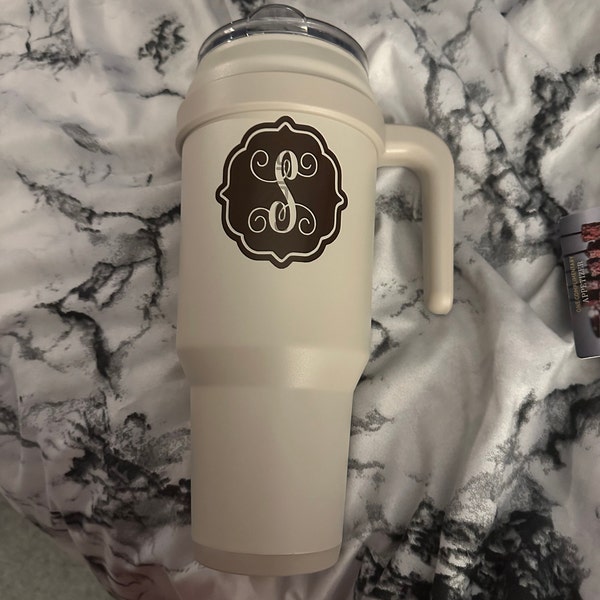 Letter Decal, Monogram Decal, Initial Sticker, Car Decal, Laptop Decal ...