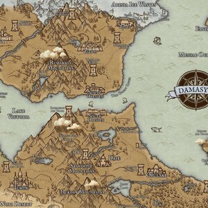 Inkarnate Custom Parchment Style World Map for Dungeons and Dragons - Etsy