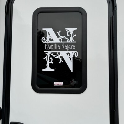 Custom RV Decal / Monogram Decal / Split Letter Decal - Etsy