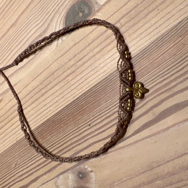 Small Macrame Choker Minimalist Handmade Necklace Charm Choker With ...