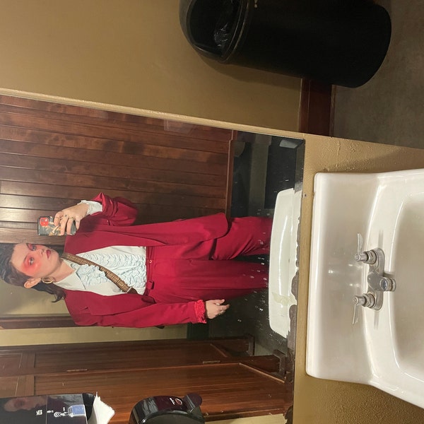 Vintage 80s Mary Anne Sinclair Velvet Embroidered Floral Jacket// Blue ...