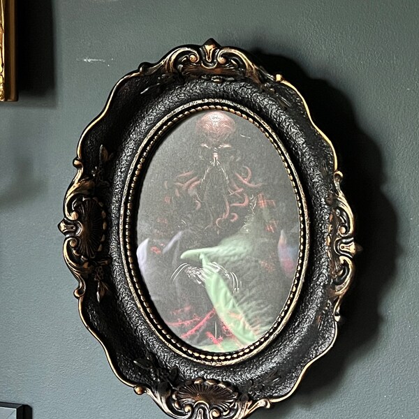 Gothic Wall Frame, Gothic Bedroom Decor, Vampire Black Frame, Vampire ...