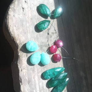 Natural Ruby Teardrop 7x10mm Briolettesruby Drilled | Etsy