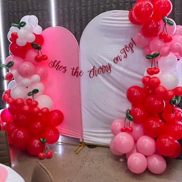 Shes the Cherry on Top Bridal Shower Cherry Balloon Arch Cherry ...