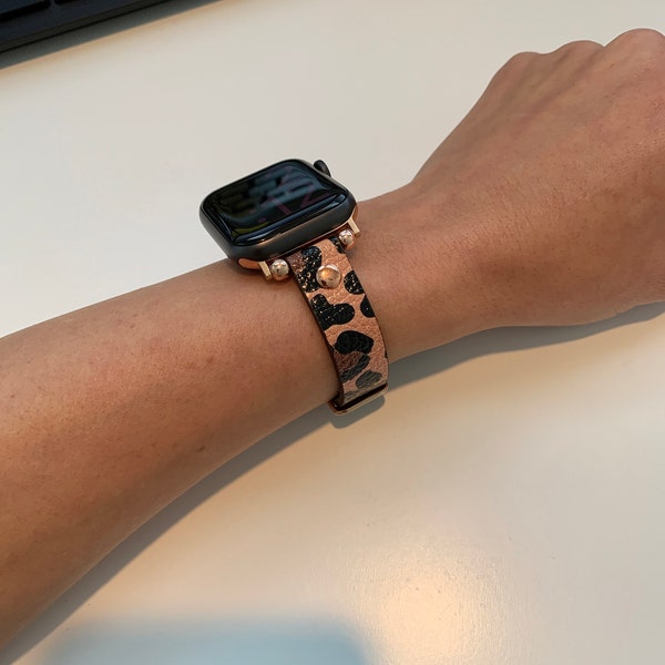 Leopard Apple Watch Band Women 38mm 40mm 41mm 42mm 44mm 45mm, Leopard ...