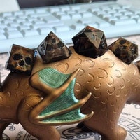 D20 Skull Geode 33mm Dice Sharp Edge, D&D Dice Set for Dungeons and ...