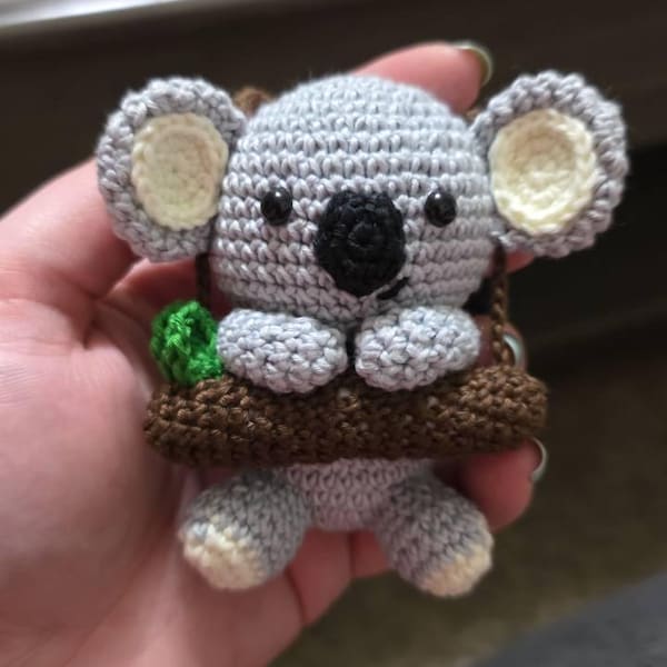 Hanging Koala, Cute Crochet Koala, Koala Keychain, Koala Gifts, Car ...
