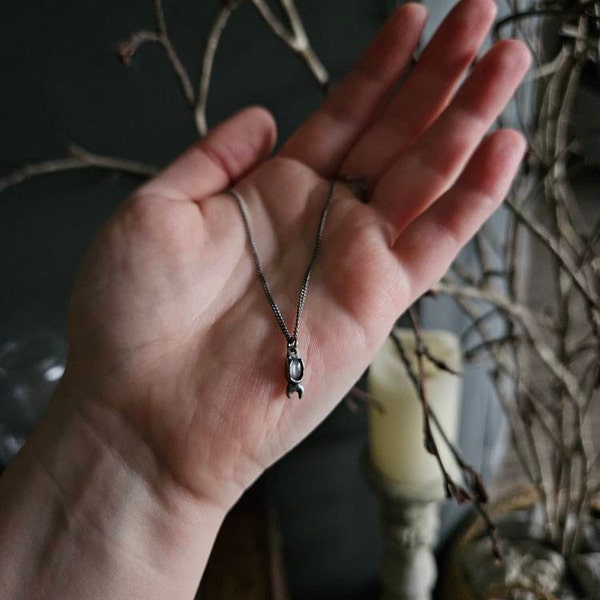 Crone Moon Hair Pin | Baba Yaga Collection | Czarownica, Witchy Jewelry ...