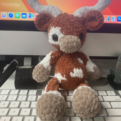 Longhorn Crochet Pattern Longhorn Cow Pattern, Amigurumi Longhorn Cow ...