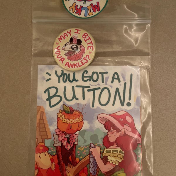 Party Opossum Button! May I Bite Your Ankles? 1.5" - Etsy