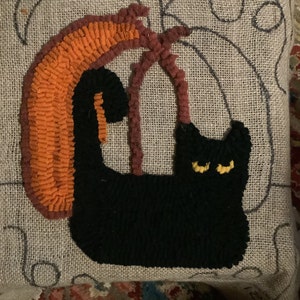 Beginner Primitive Rug Hooking Kit, Hooked, Sheep and Posies, Linen ...