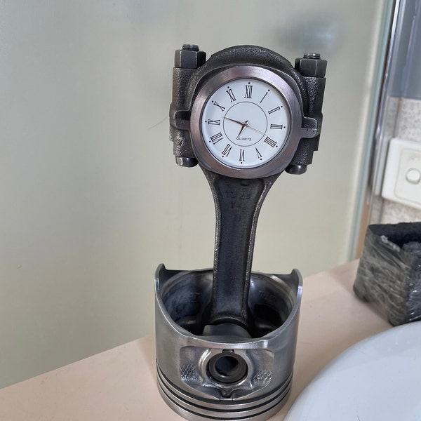 Piston Clock / Real Car Engine Parts / Piston Trinket / Personalized ...