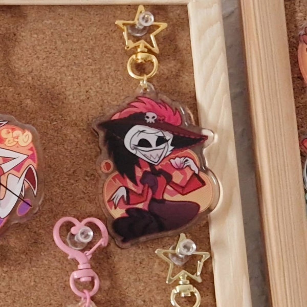 Helluva Boss Acrylic Epoxy Keychains Blitz Stolas Moxxie Millie ...