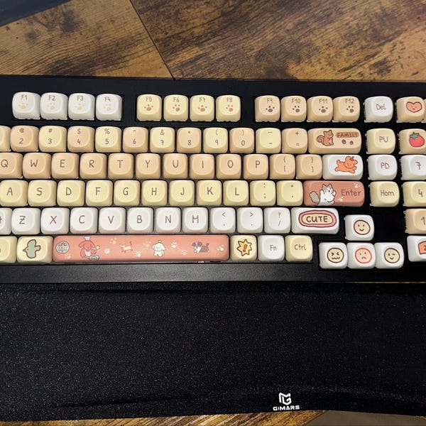 Cat Keycaps Cat Circus Keycap Set Cute Keycap Set Brown Keycaps Green ...