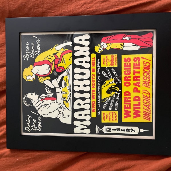 Marijuana 1930s Smoking Reefer Madness Vintage Style Movie Poster - Etsy
