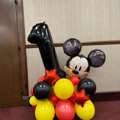 DIY Large Minnie Mouse Balloon Sculpture, Minnie Balloon Stack, Minnie ...