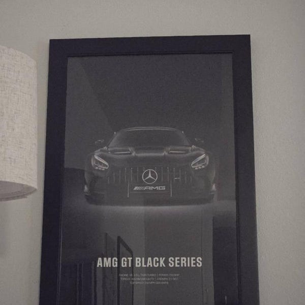 Mercedes AMG GT Black Series - Car Poster Print | Automotive Wall Art ...