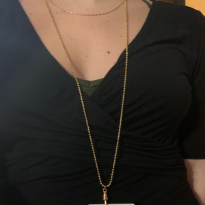 Gold ID Badge Lanyard Gold Ball Chain Lanyard Gold Lanyard - Etsy