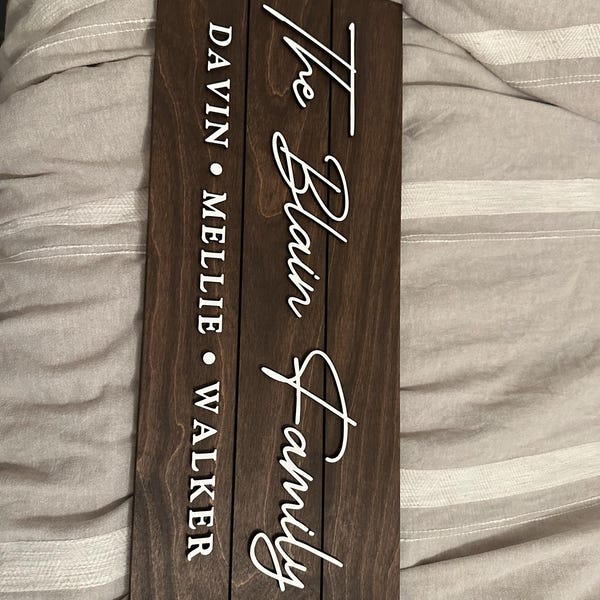 Personalized Family Sign, Family Name Sign, Family Sign With Names ...
