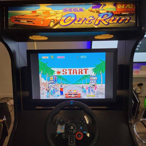 Outrun Arcade Marquee for Reproduction Header/backlit Sign - Etsy